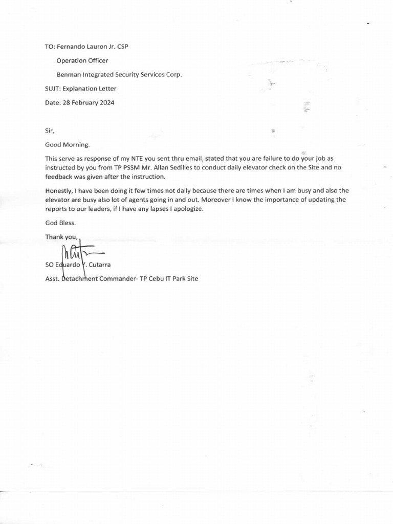 Explanation - So Eduardo Cutarra | PDF