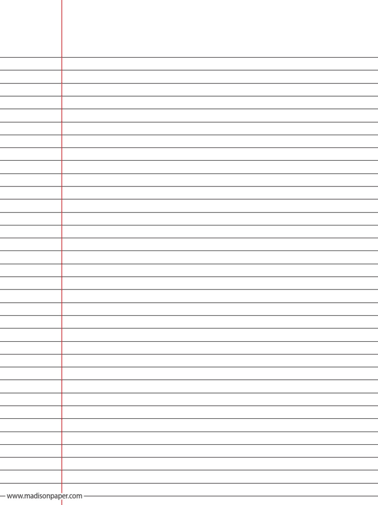Lined Paper PDF | PDF