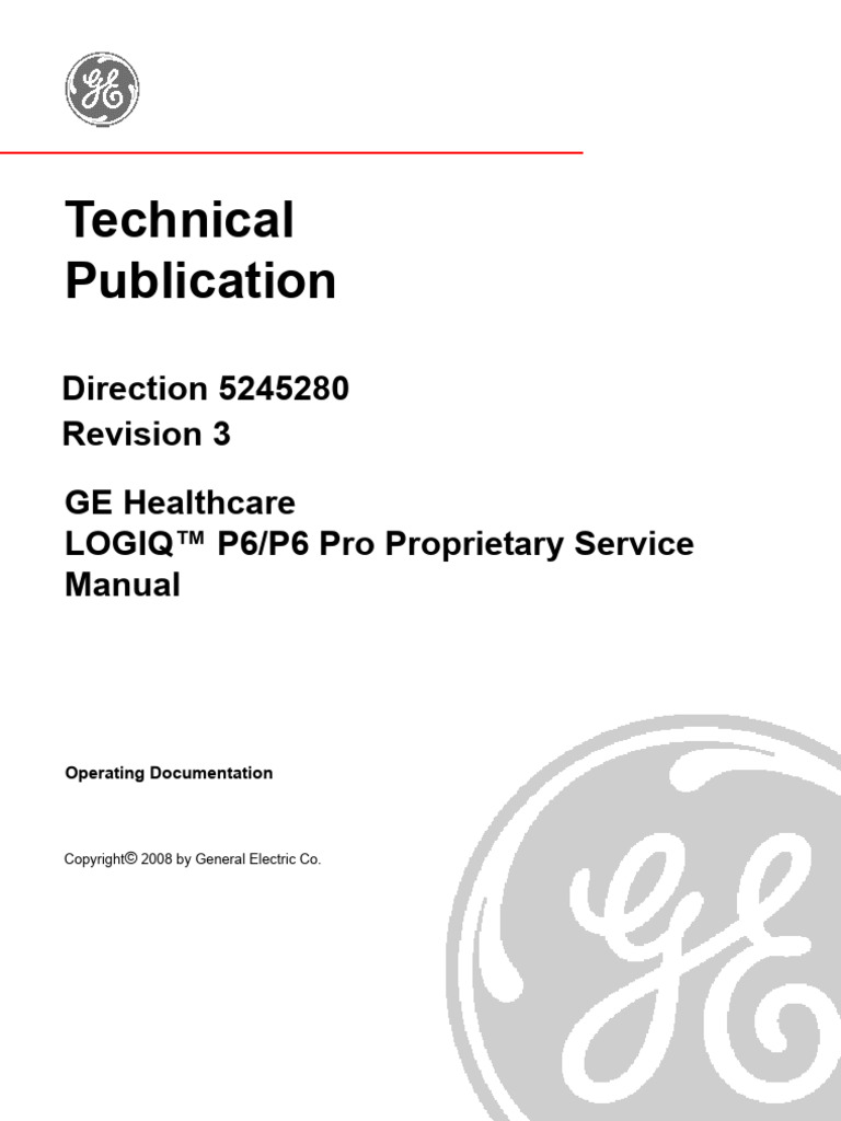 36290 Logiq P6 Service manual | PDF