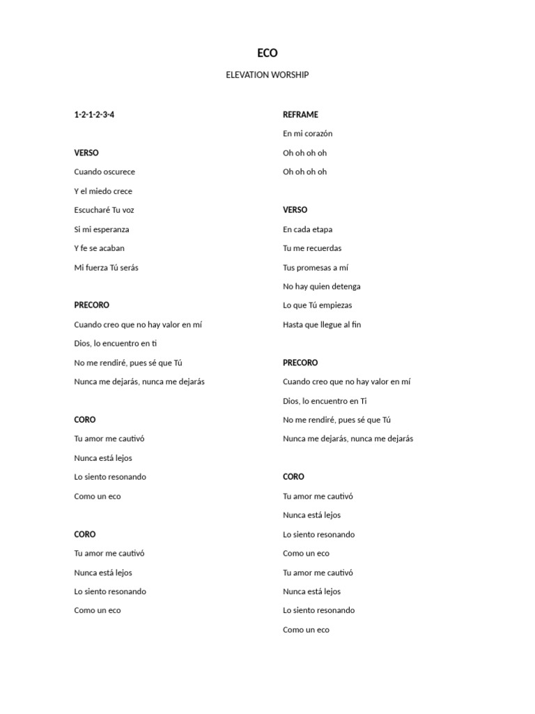 Eco Elevation Worship | PDF