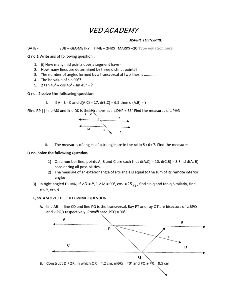 GEOMETRY H | PDF