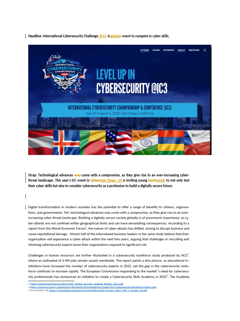 ICC Article HT V26jan23 | PDF | Computer Security | Security
