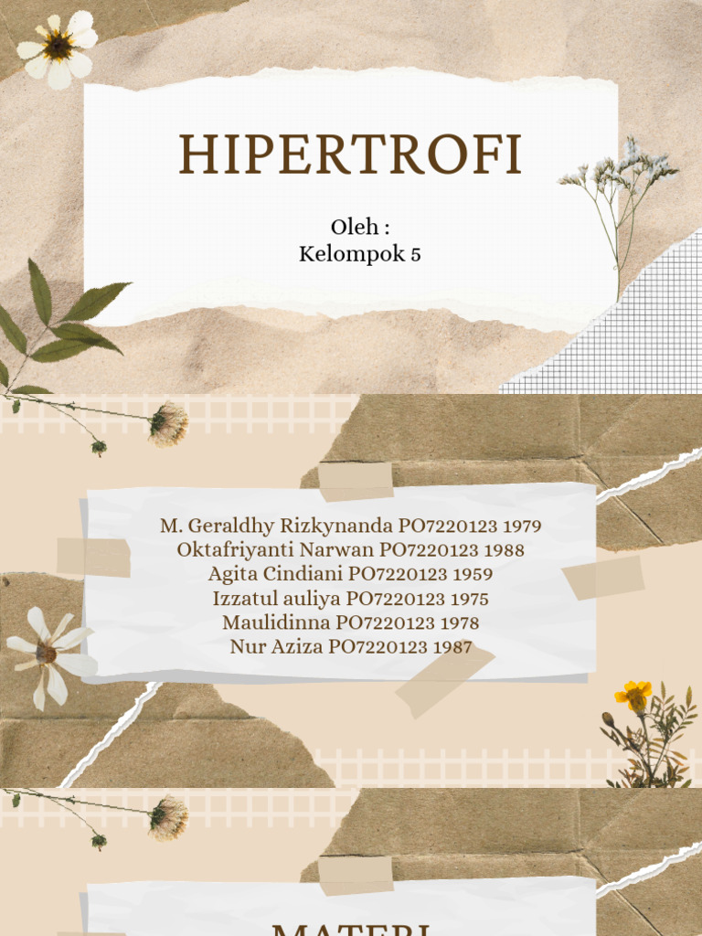 Hipertrofi: Penjelasan dan Contoh | PDF