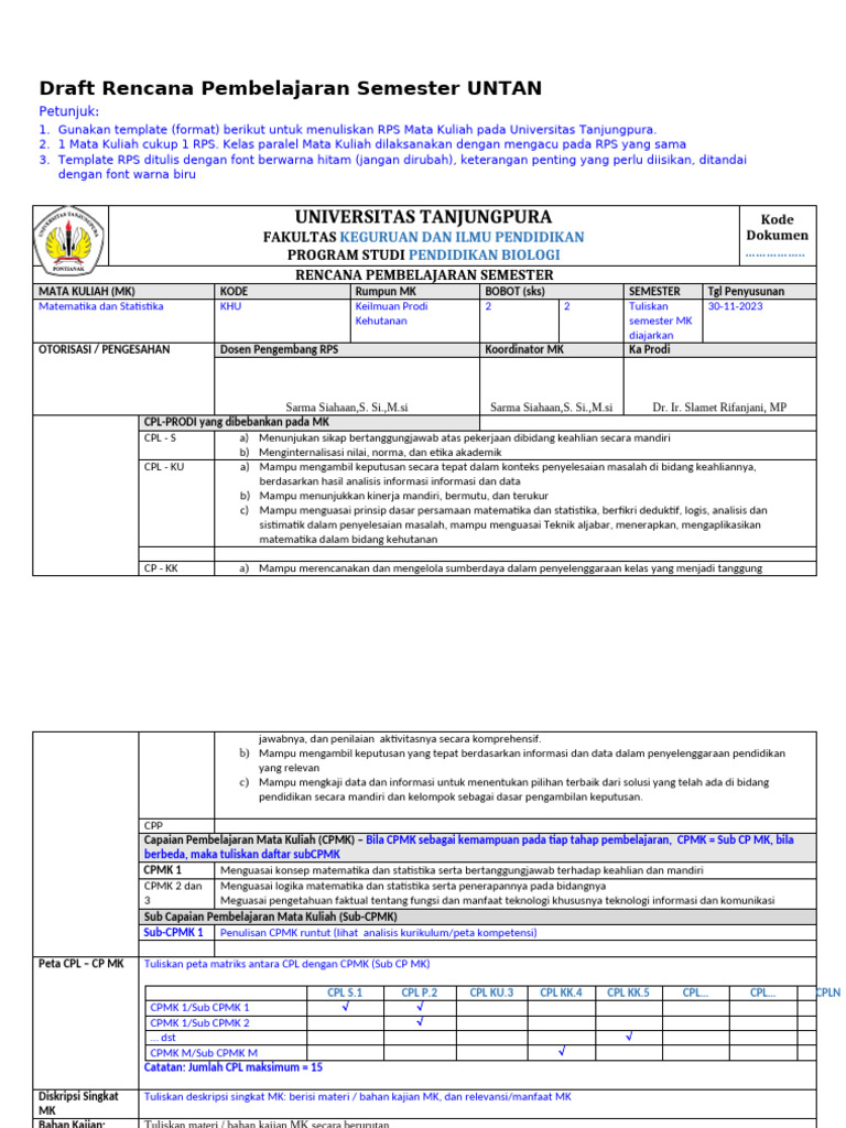 Form Rps Untan (Draft) (1) Edited | PDF