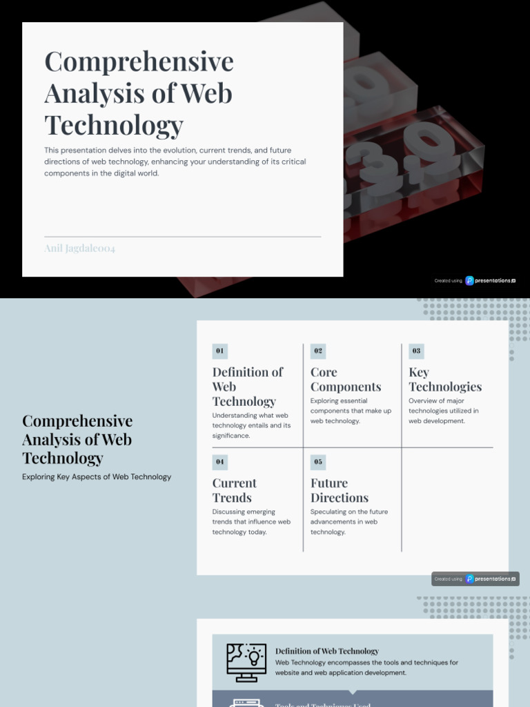 Comprehensive Analysis of Web Technology | PDF