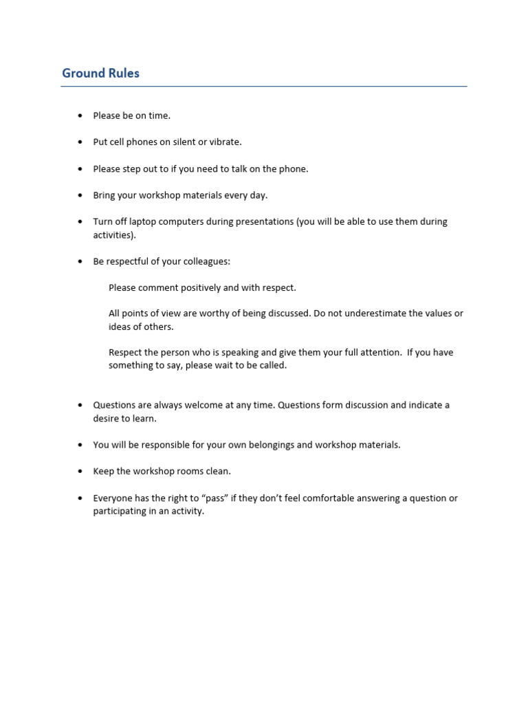 0D GroundRules | PDF