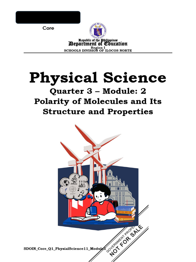 CORE PhysicalScience11 Q3 Mod2 W2 Polarity of Molecules and Its Structure and Properties | PDF ...