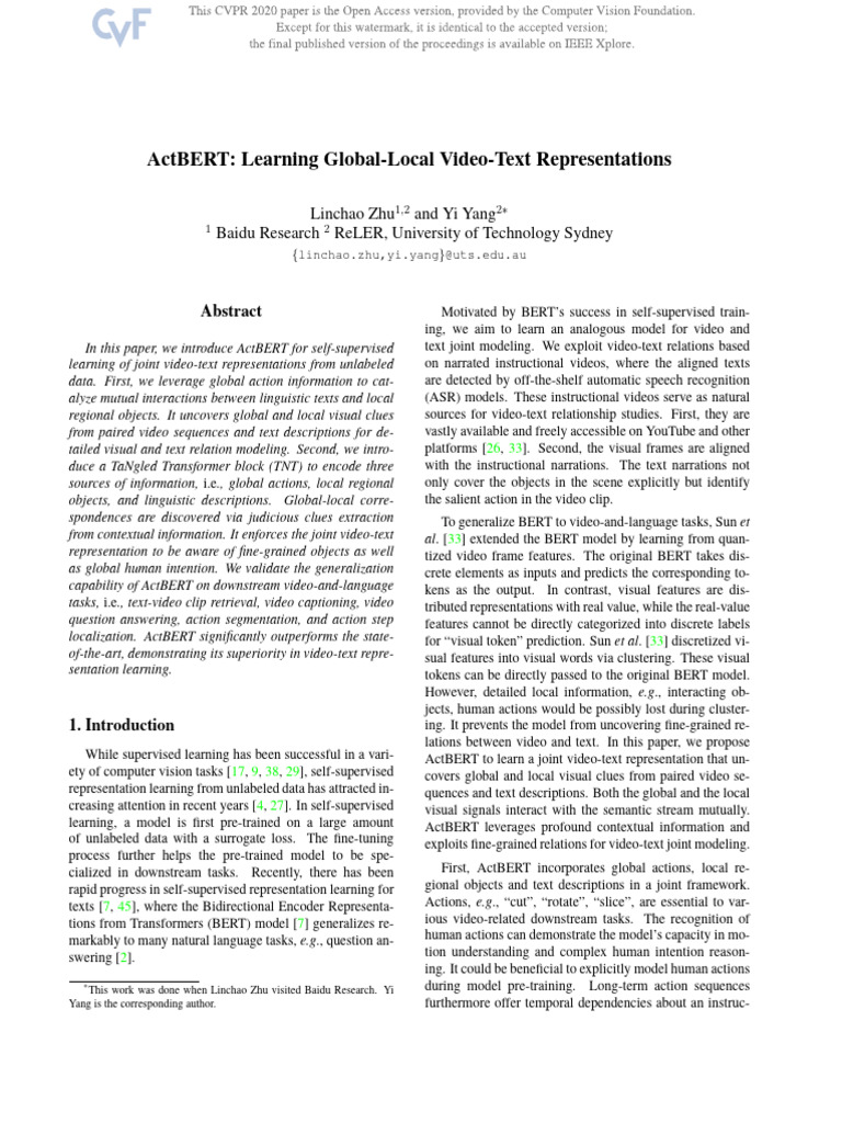 Paper2 CVF 2020 | PDF | Cognitive Science | Computational Neuroscience