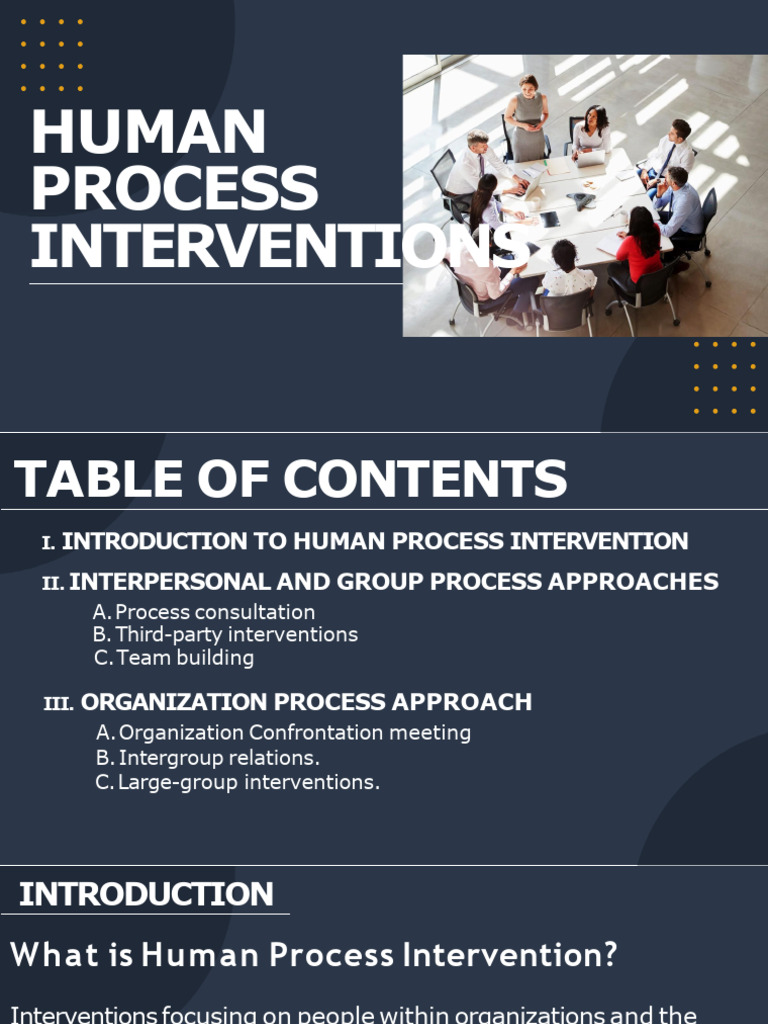 1 Human Process Intervention HRMB | PDF | Team Building | Interpersonal ...