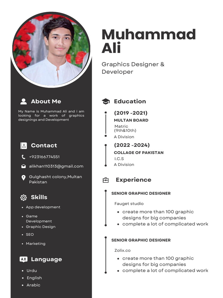 Muhammad Ali's Resume | PDF