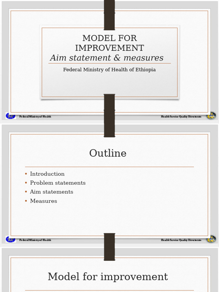 6.model For Improvement ... Aim Statemetn and Measures | PDF ...