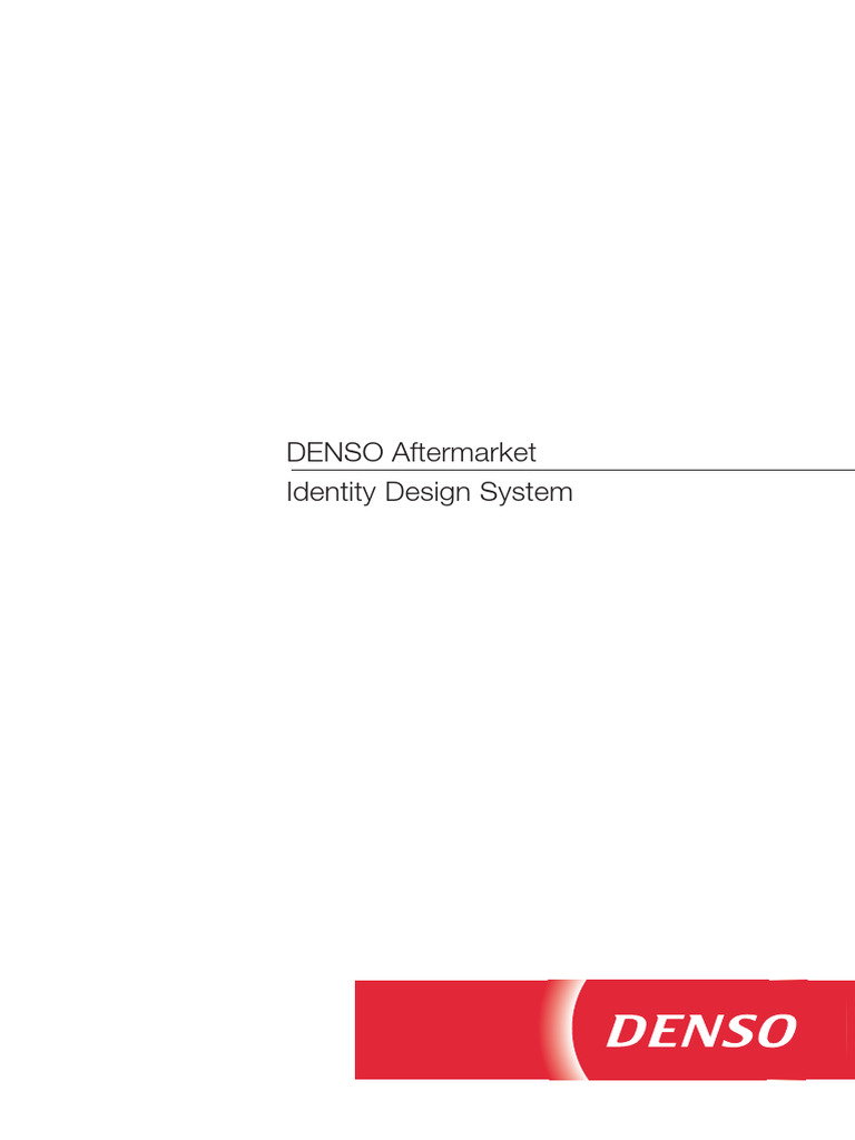 DENSO Aftermarket Corporate Identity Guidelines | PDF | Logos | Color