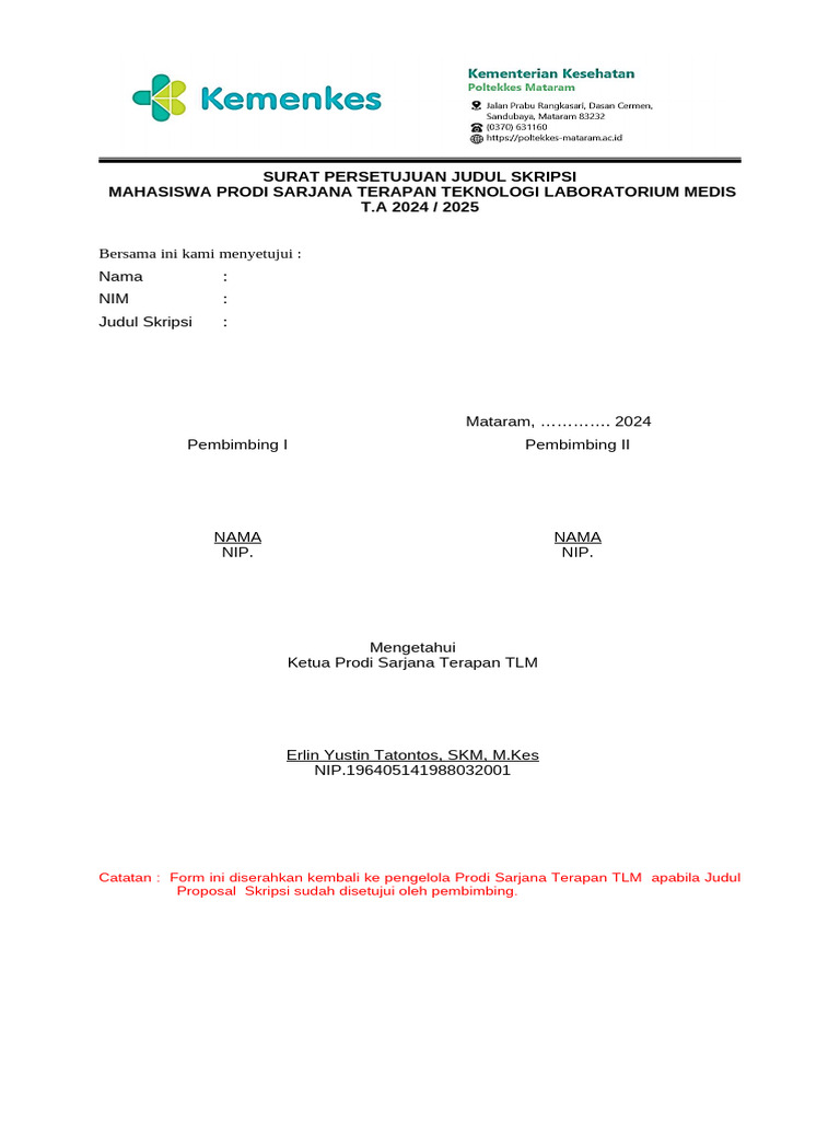 SURAT PERSETUJUAN SKRIPSI STR TLM (1) | PDF