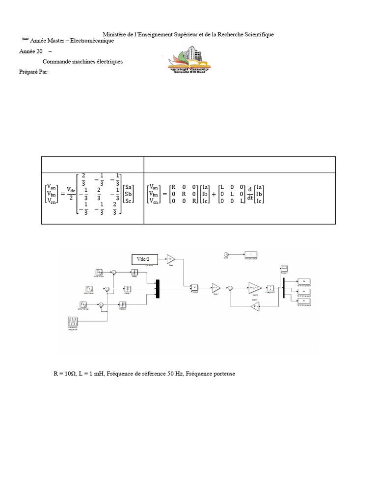 Commande scalaire d'un moteur asynchrone | PDF | Onduleur ...