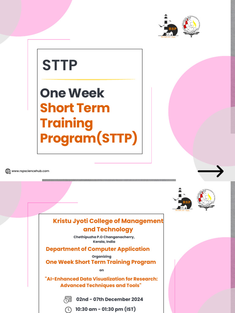 One Week: Short Term Training Program (STTP) | PDF