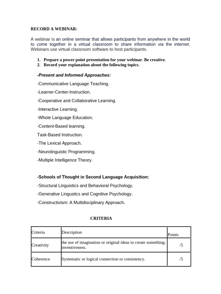 Record A Webinar | PDF