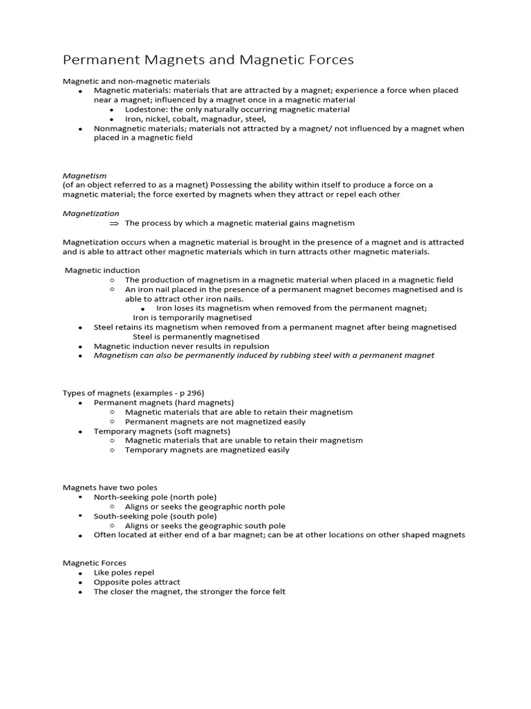 3083 | PDF | Magnet | Magnetism