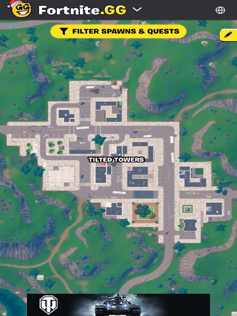 Fortnite Interactive Map - Fortnite - GG | PDF