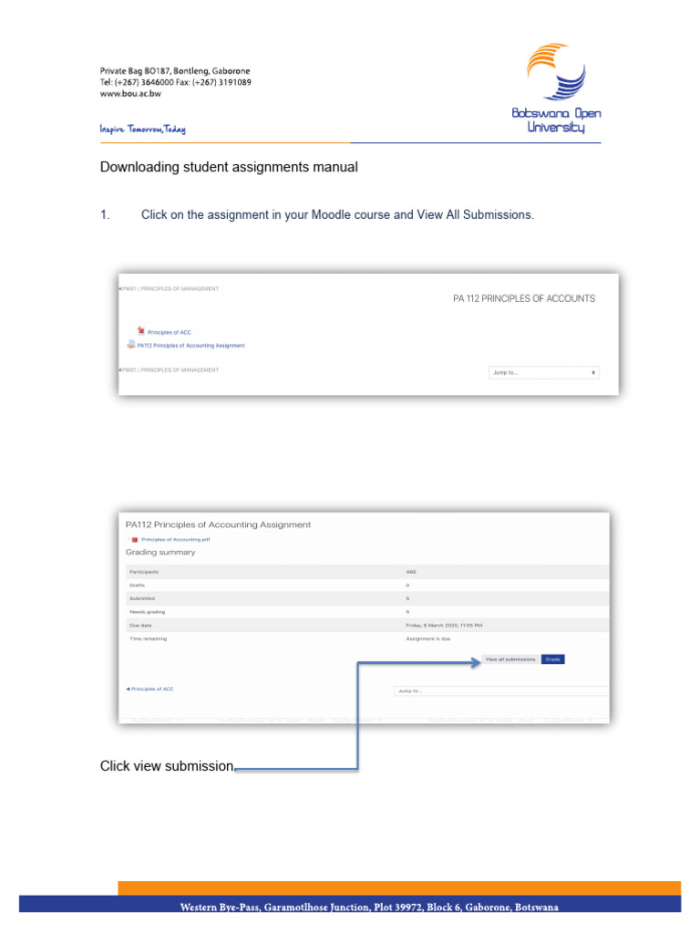 Downloading and Uploading Assignment Feedback Into The Portal | PDF