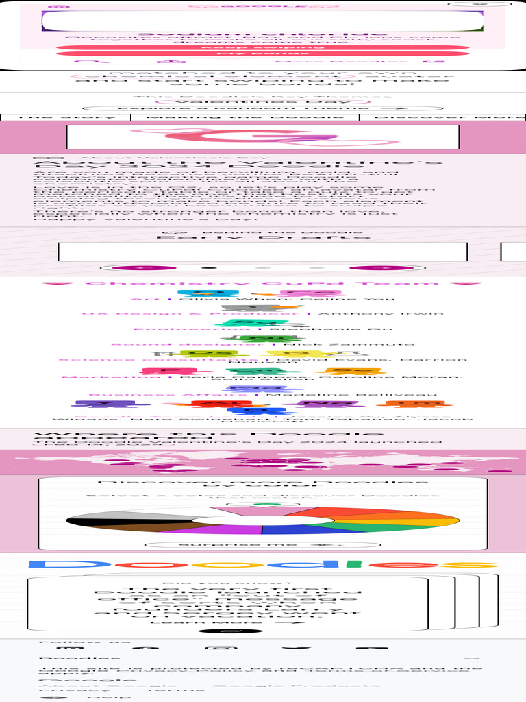Valentine's Day 2024 Doodle - Google Doodles | PDF | Chlorine ...