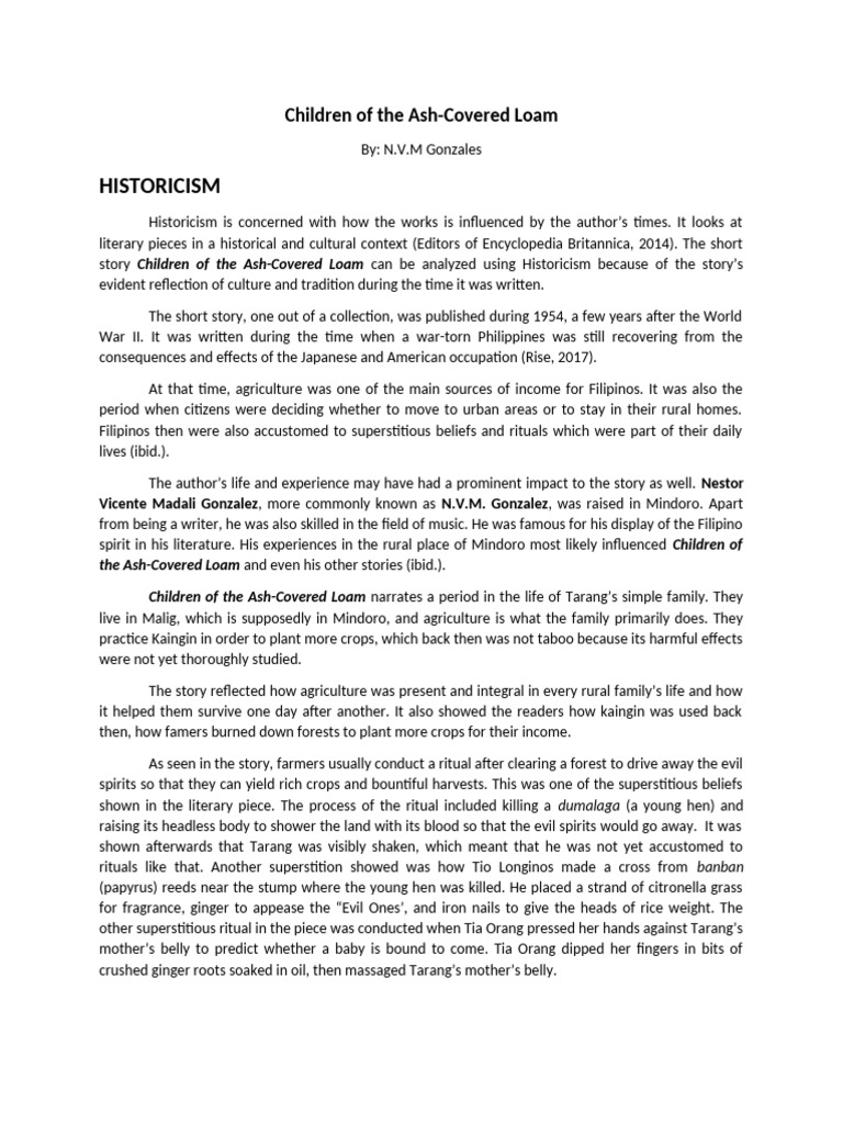 Children of The Ash Covered Loam | PDF