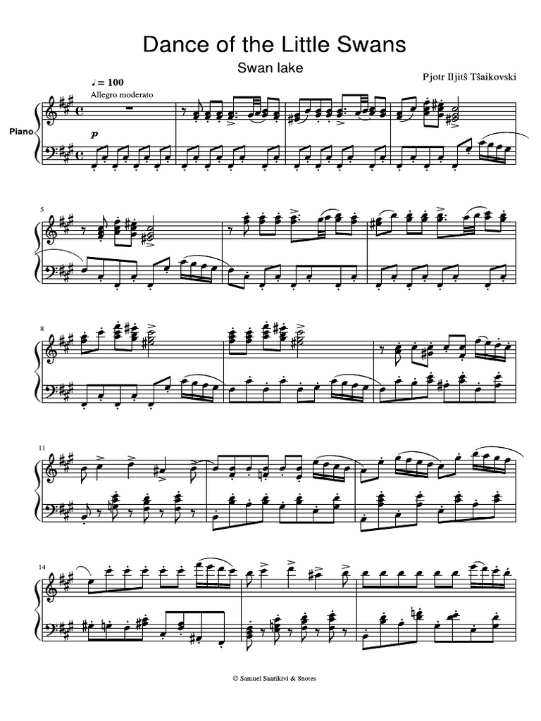 12 - Dance of The Little Swans | PDF