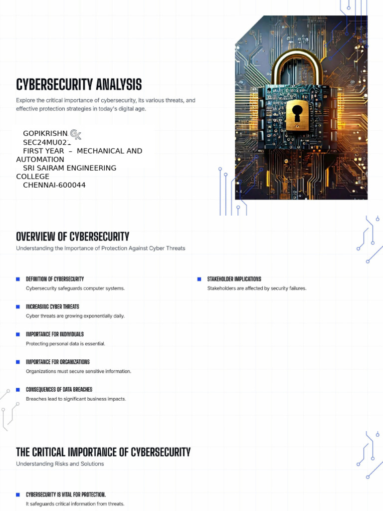 Comprehensive Analysis of Cyber PPT | PDF