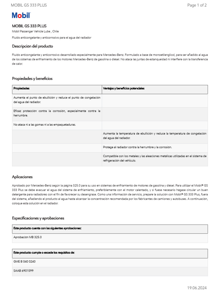 As CL Mobil GS 333 Plus | PDF | Transferencia de calor