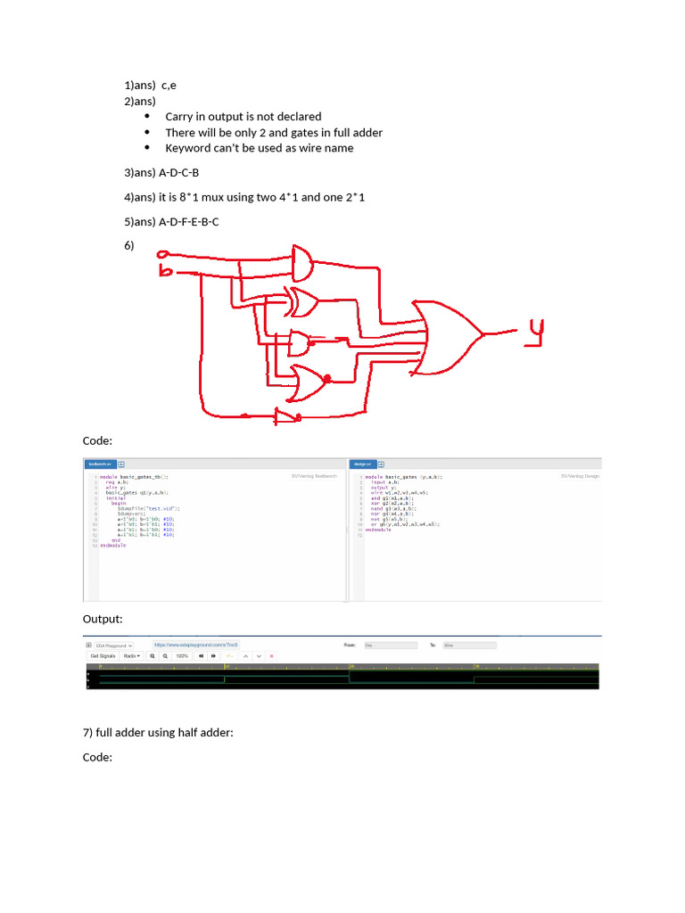 Digital Circuit Design Examples | PDF