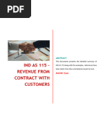 Ind AS 115 Educational Material Summary | PDF | Consideration ...
