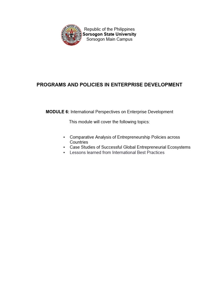 Module 6 International Perspectives On Enterprise Development | PDF | Alibaba Group ...