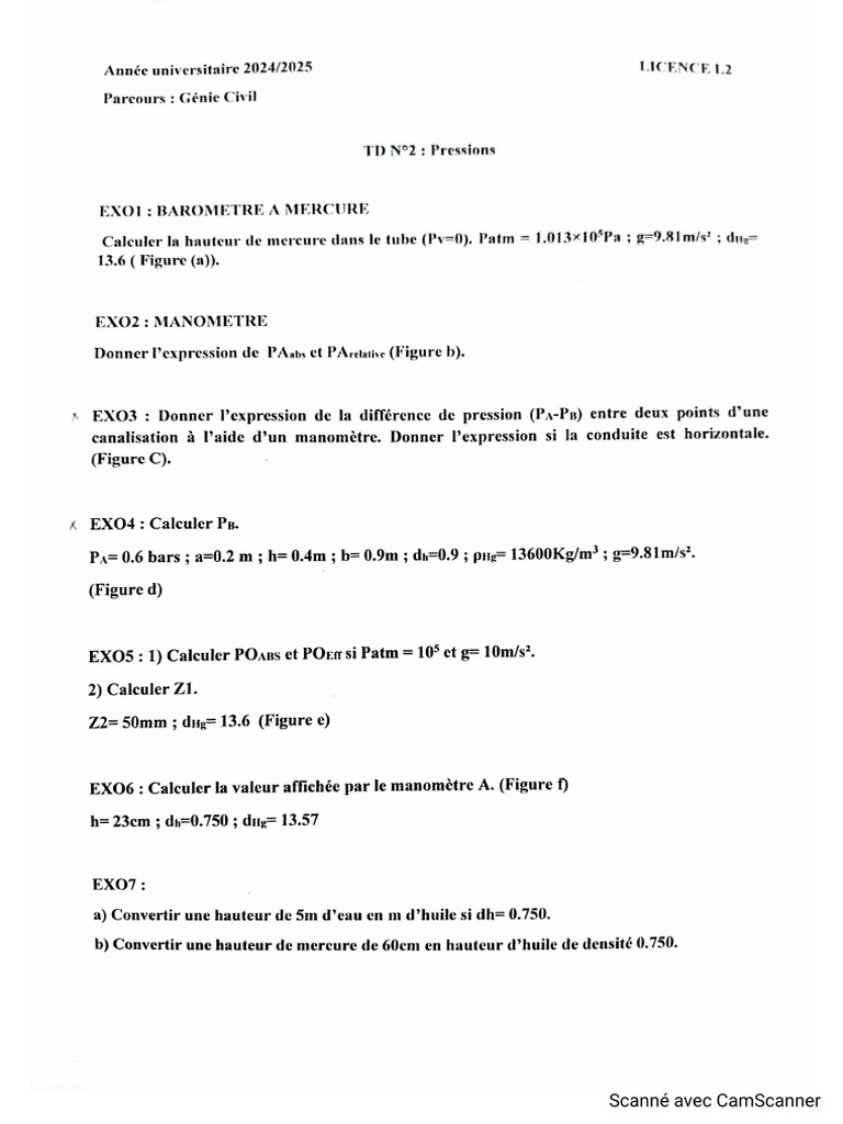 Fiche TD 2 MDF | PDF