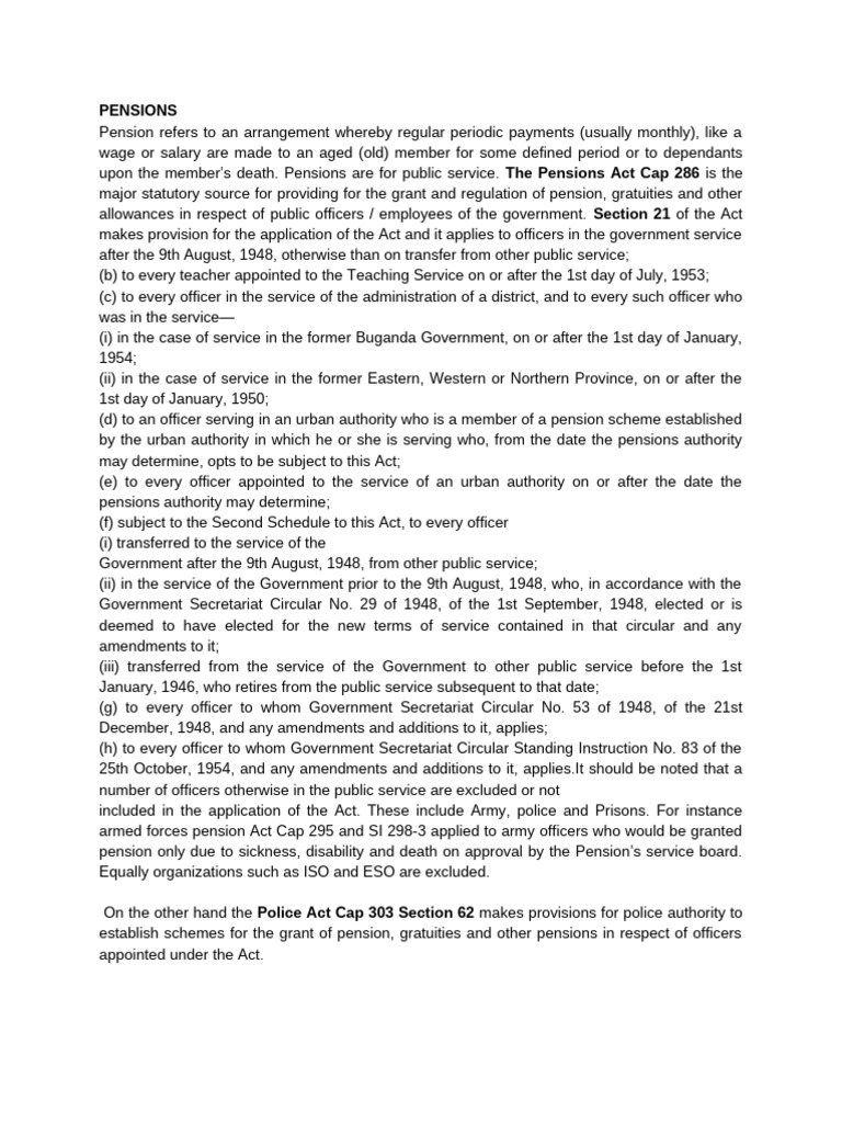 PENSIONS | PDF | Pension | Bankruptcy