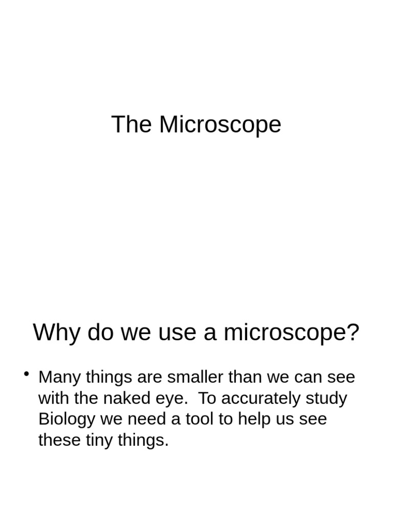 Understanding Microscopes: Types & Usage | PDF | Microscope | Equipment