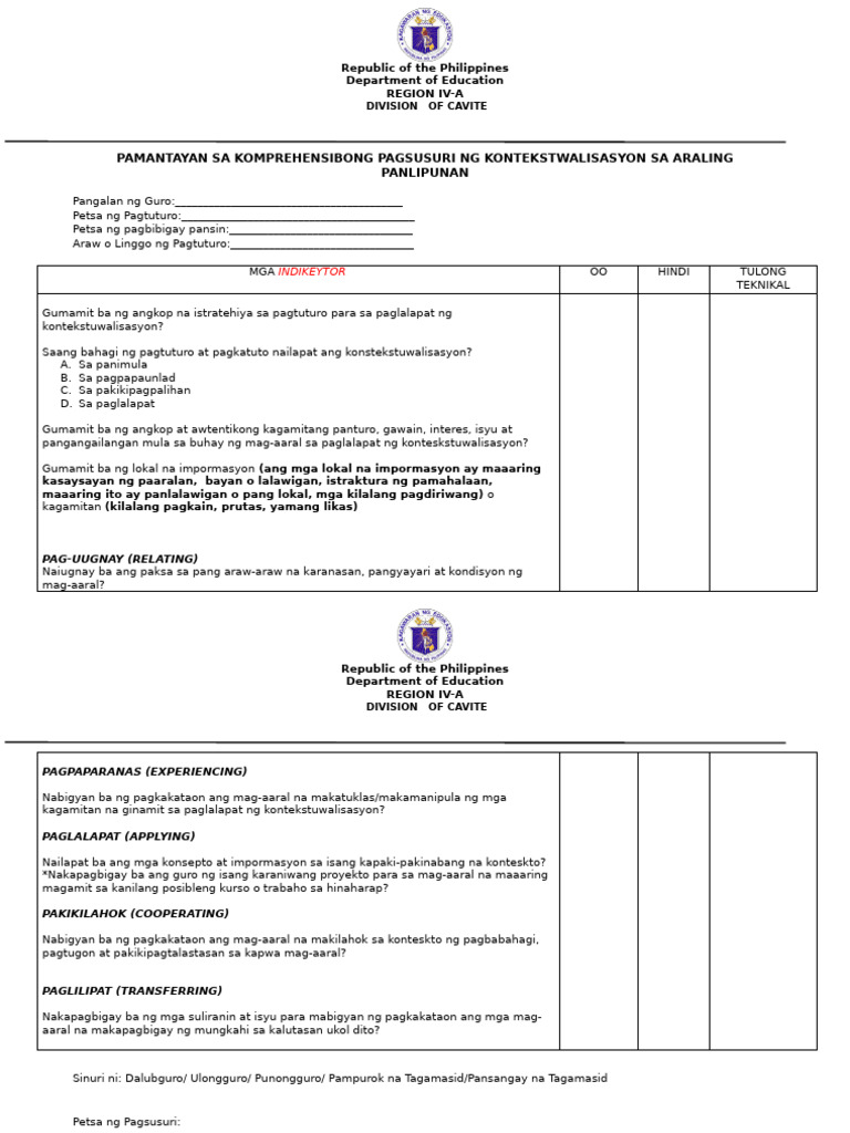 PAMANTAYAN-SA-KOMPREHENSIBONG-PAGSUSURI-NG-KONTEKSTWALISASYON-SA ...