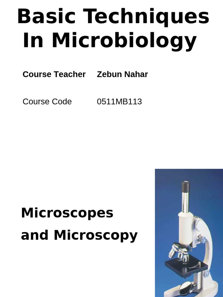 Microscopy 1 | PDF | Microscopy | Microscope