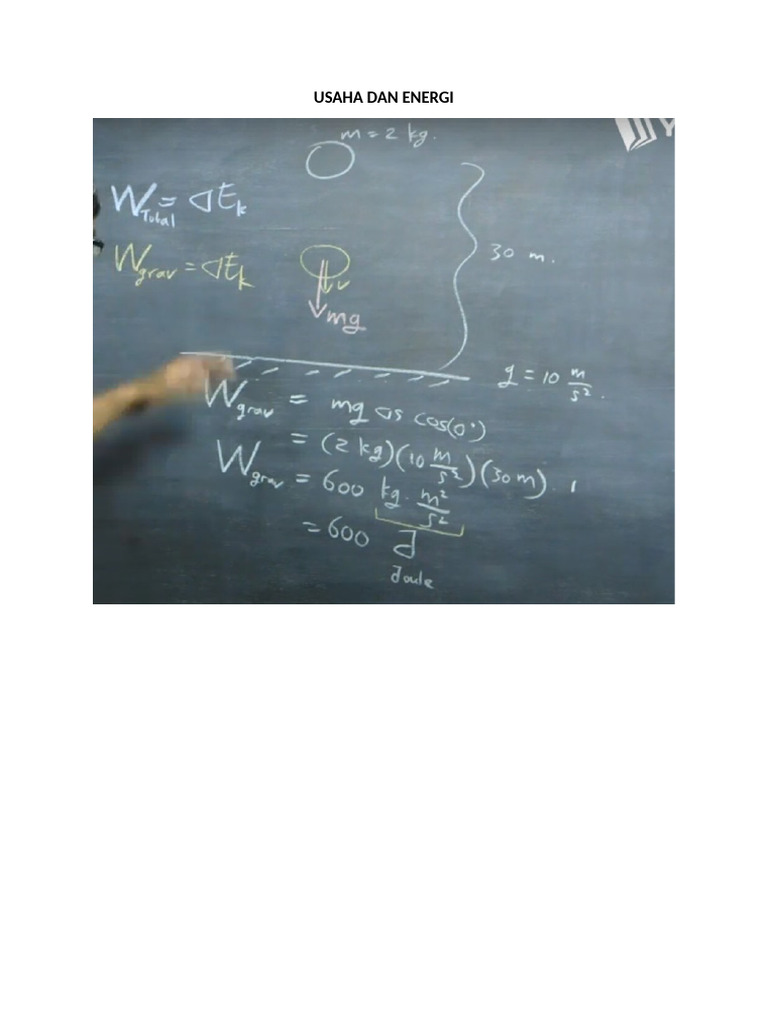 Usaha Dan Energi | PDF