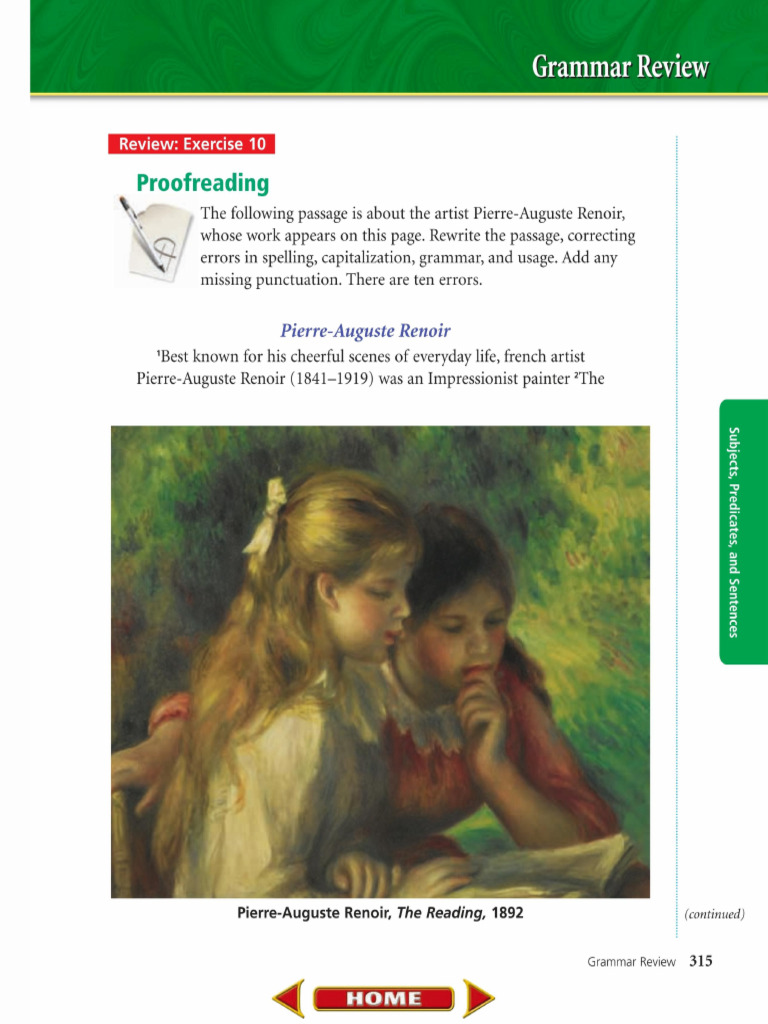 Proofreading Exercise 1 | PDF