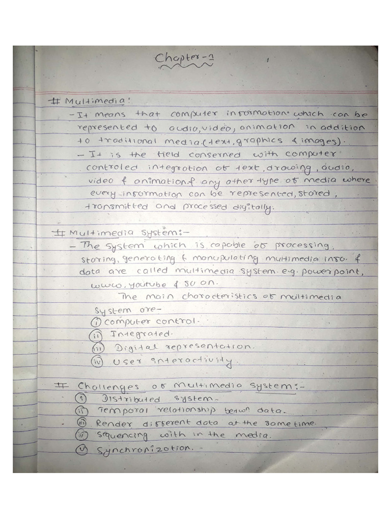 Multimedia Handwritten [2] | PDF