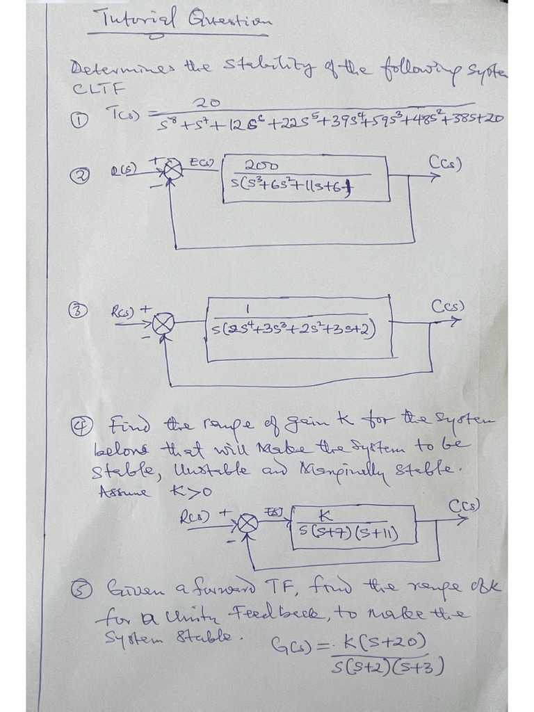 EEC 433 Tutorial Questions | PDF