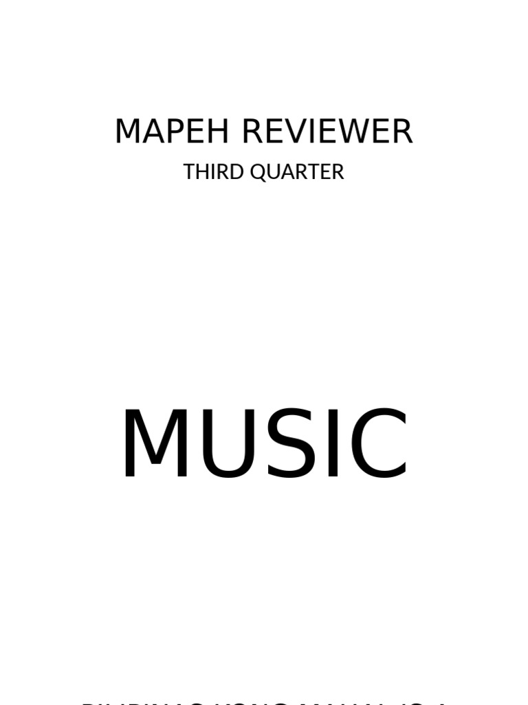 MAPEH Third Quarter Study Guide | PDF | Dances