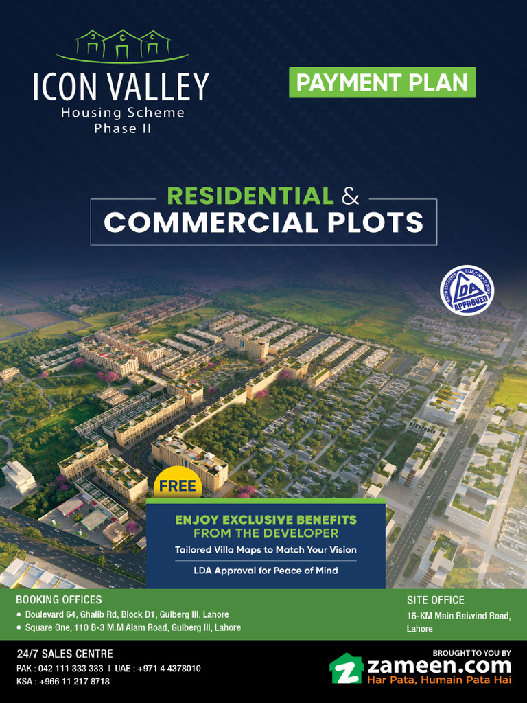 Icon Valley 2 Plots - Payment Plan 1) | PDF