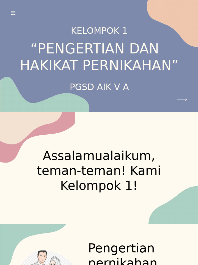 Pengertian Dan Hakikat Pernikahan | PDF