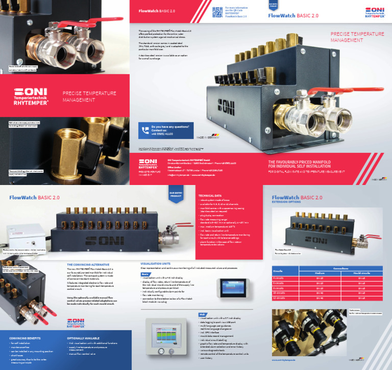 Oni FB Flowwatch Basic 2 0 Engl 2019 Web | PDF | Flow Measurement | Valve