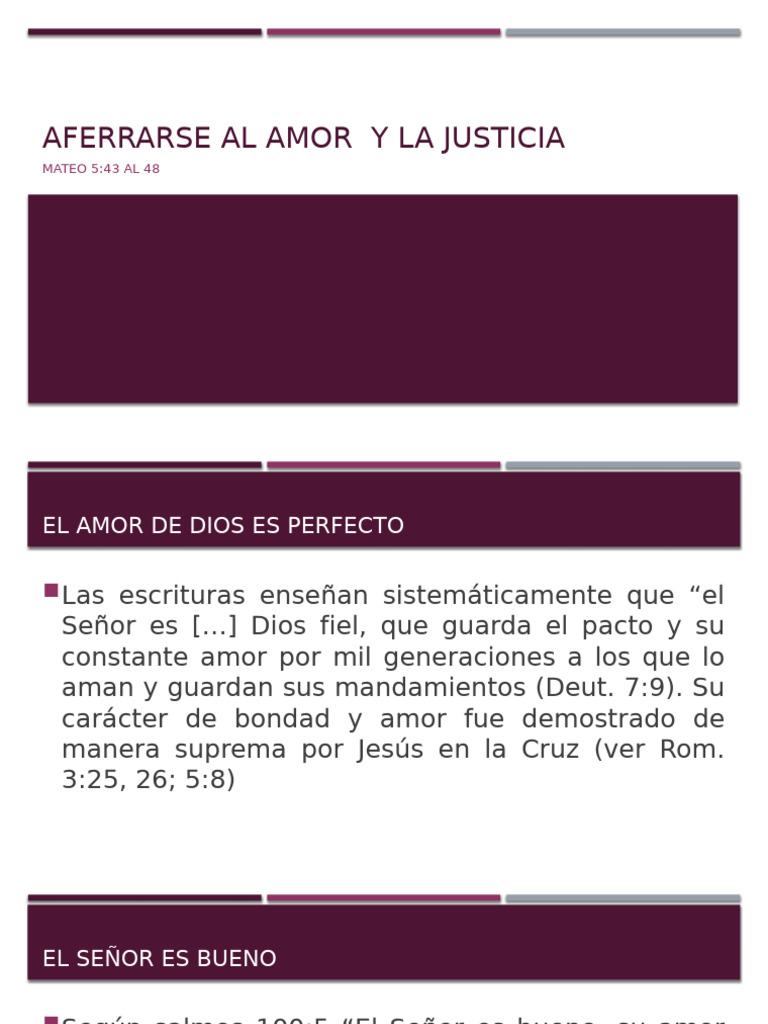 Aferrarse Al Amor y La Justicia | PDF