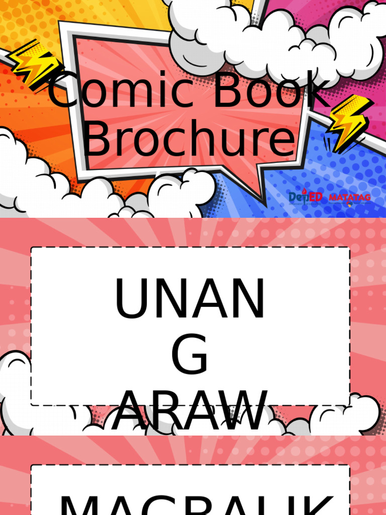 Aralin 6, WK 7 - Pagbabahagi NG Comic Book Brochure | PDF