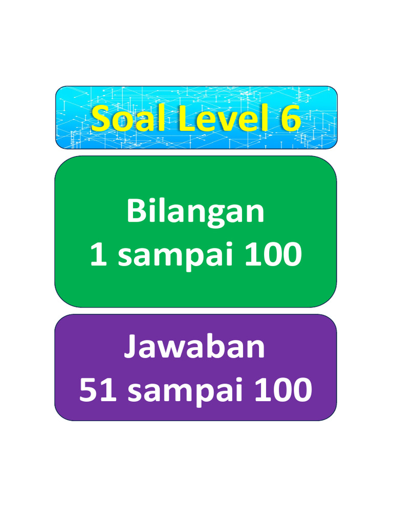 Soal Penjumlahan Menarik Garis Bilangan Sampai 100 | PDF