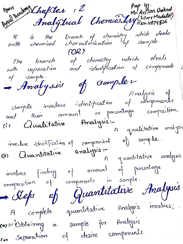 Analytical Chemistry | PDF