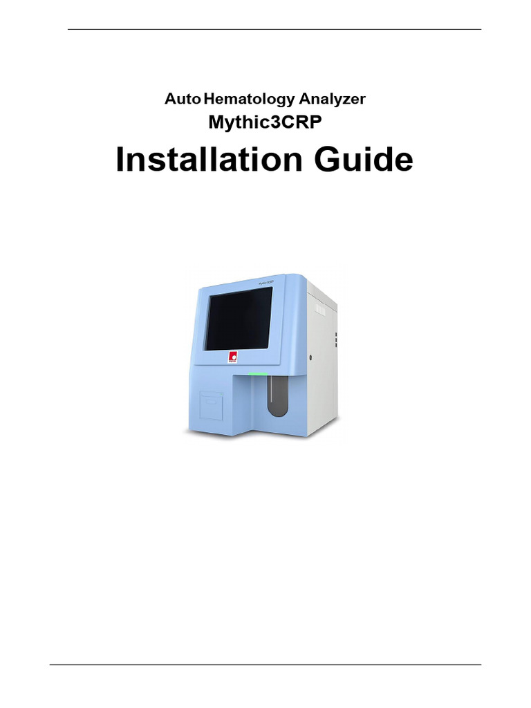 Mythic3CRP Analyzer Installation Guide | PDF | Laboratories ...