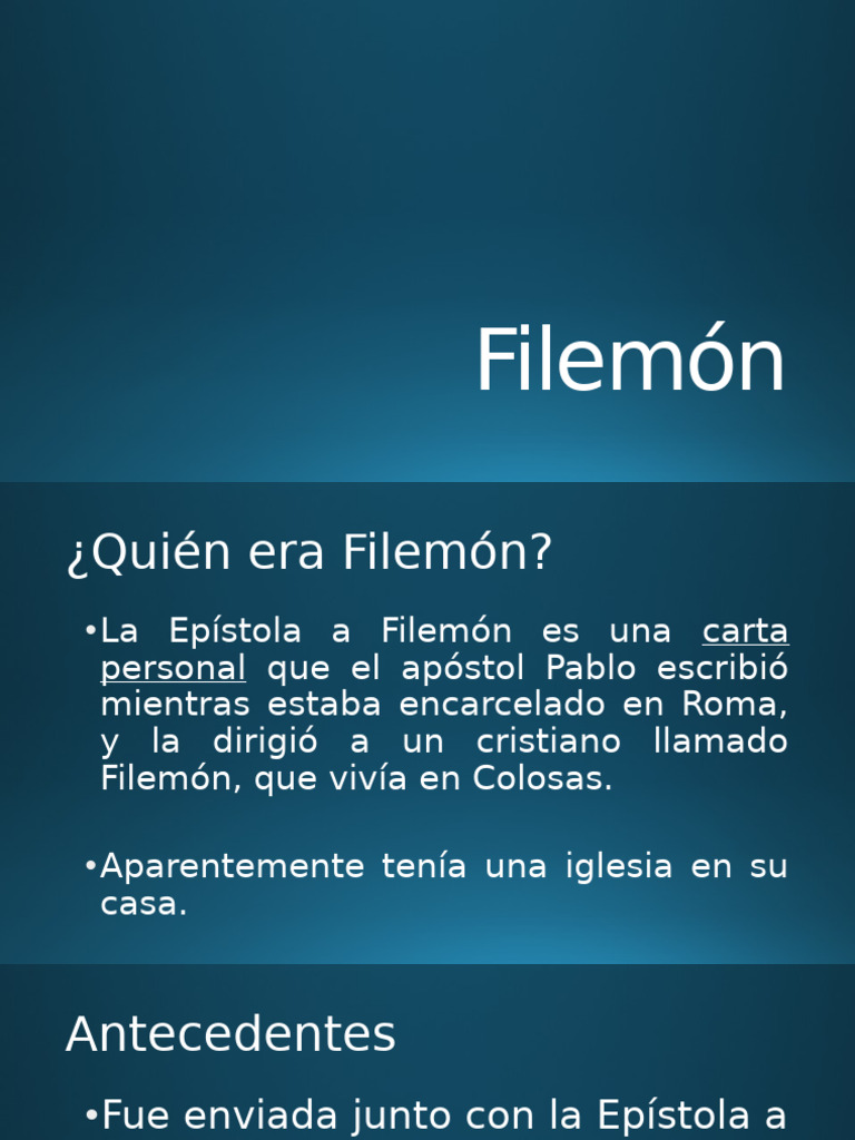 Filemón | PDF